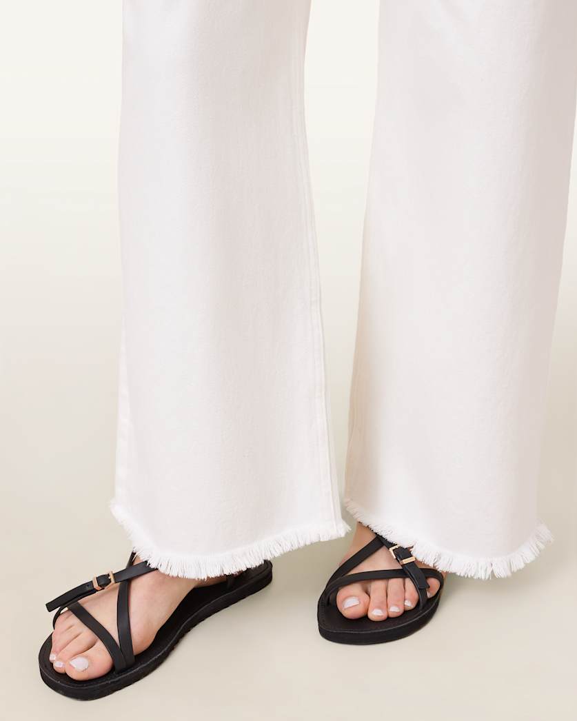 Tyla Leather Sandals Black | ALLSAINTS US